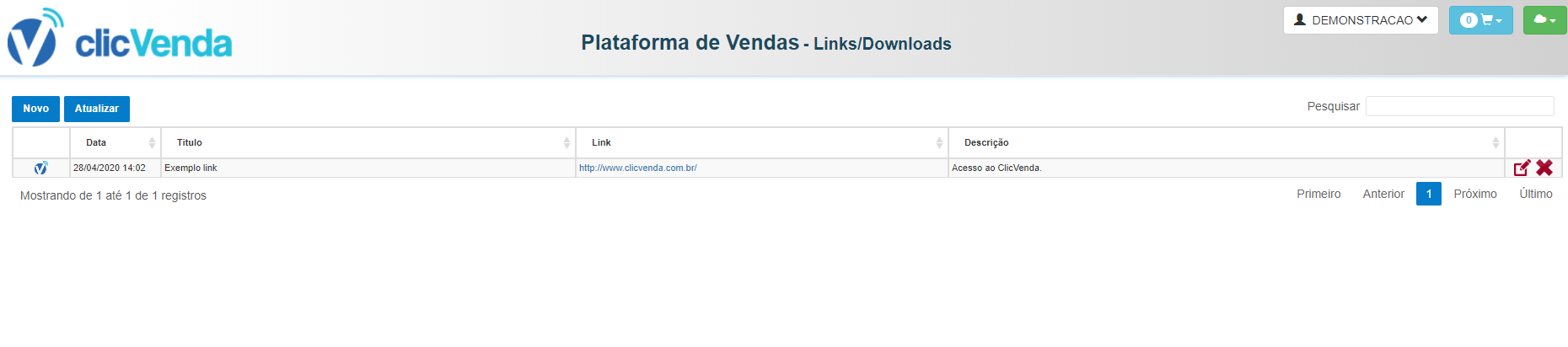 Links | Downloads | ClicVenda
